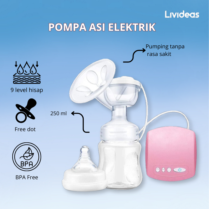 Jual Pompa ASI Botol Pemberian Susu Pam Elektrik USB Kit Pompa Susu ...