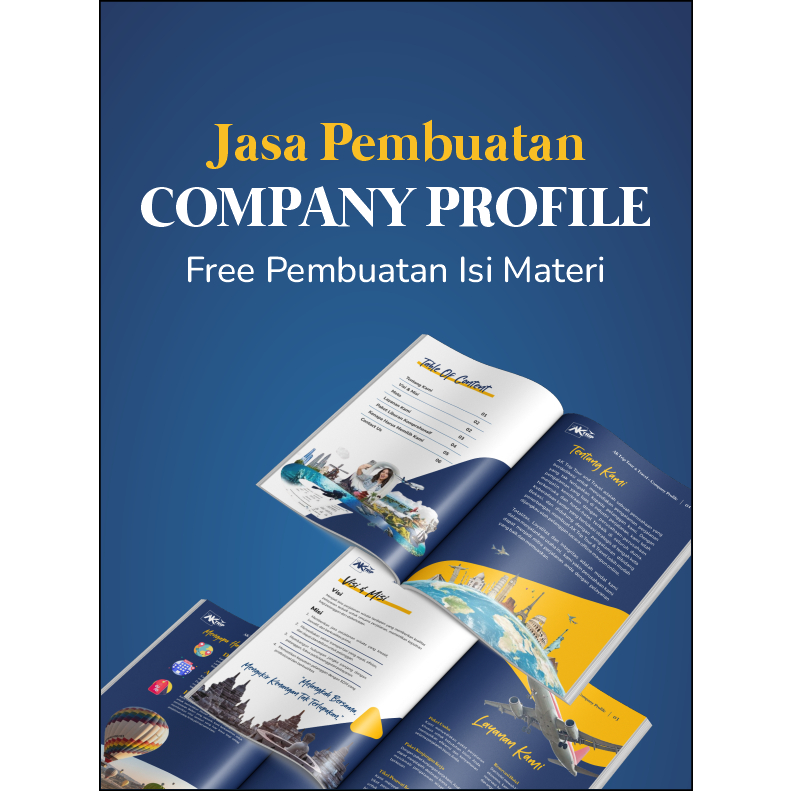 Jual Jasa Desain Company Profile (Free Pembuatan Isi Materi) | Shopee ...