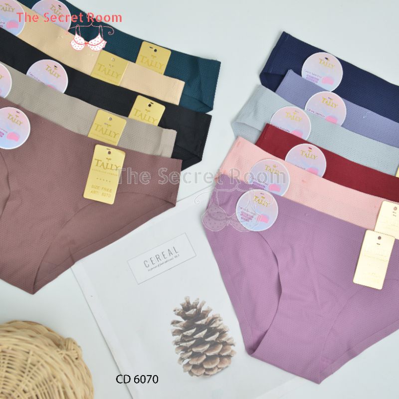 Jual TALLY CD CELANA DALAM SEAMLESS BERPORI 6070 I FREE SIZE I FIT XL I ...