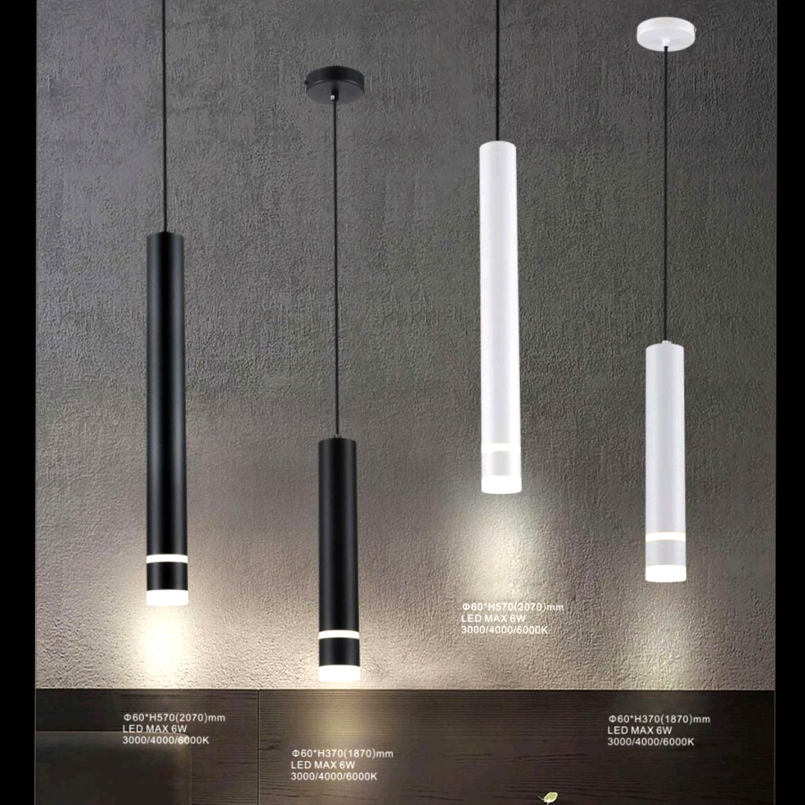 Jual Lampu Hias Plafon Gantung Tube Led tabung Nakas Modern minimalis ...