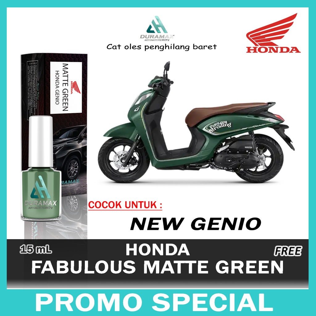 Jual CAT OLES PENGHILANG BARET MOTOR FABULOUS MATTE GREEN - HONDA ALL ...