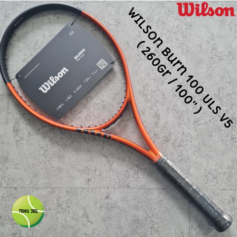 Jual Raket Tenis Wilson Burn 100 ULS V5 (260 Gr / 100" ) | Shopee Indonesia