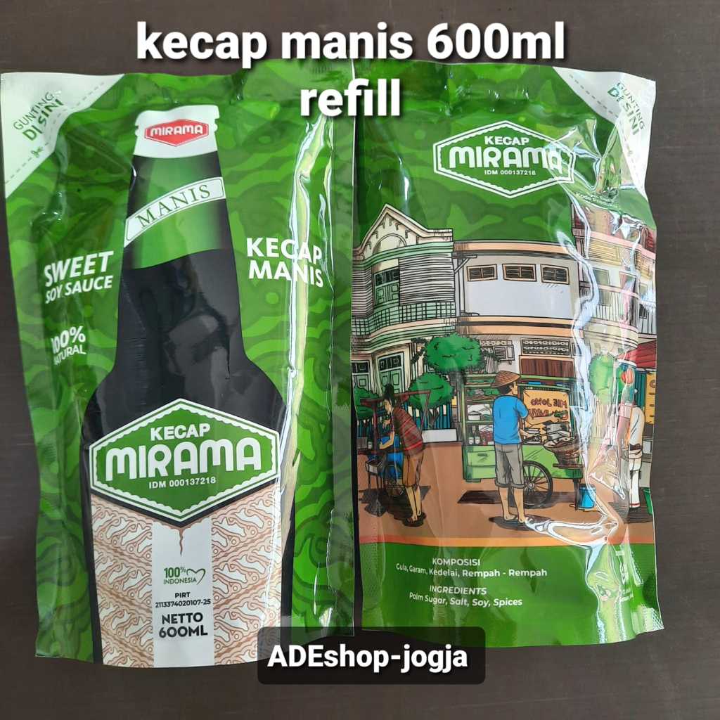 Jual Kecap manis Mirama Asli Semarang 600 ml pouch isi ulang refil ...