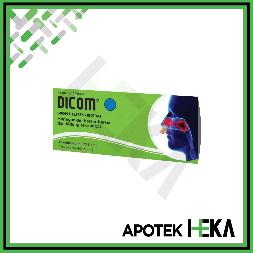 Jual Dicom Tablet Strip isi 10 Tablet - Obat Flu Bersin Hidung ...