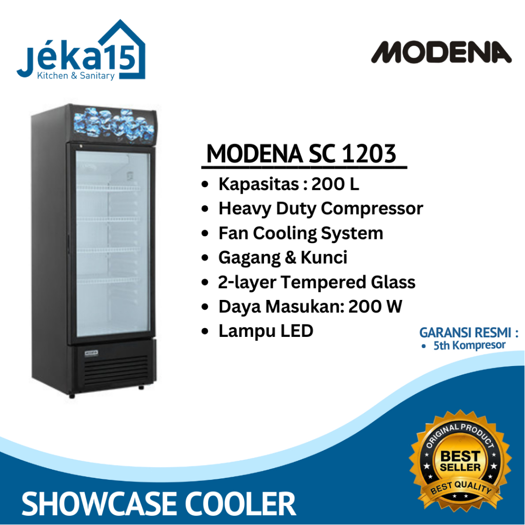 Jual MODENA SC 1203 SHOWCASE COOLER (200 L) | Shopee Indonesia