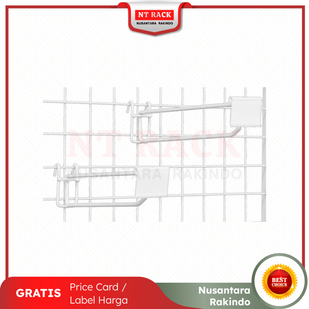 Jual Double Hook Gantungan Ram Display Rak Toko Minimarket (Termasuk ...