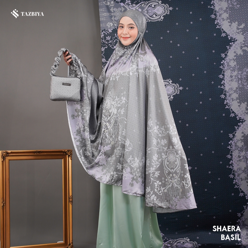 Jual TAZBIYA MUKENA SILK PREMIUM SHAERA SERIES I Free Sajadah Muka + Packaging Box | Shopee ...