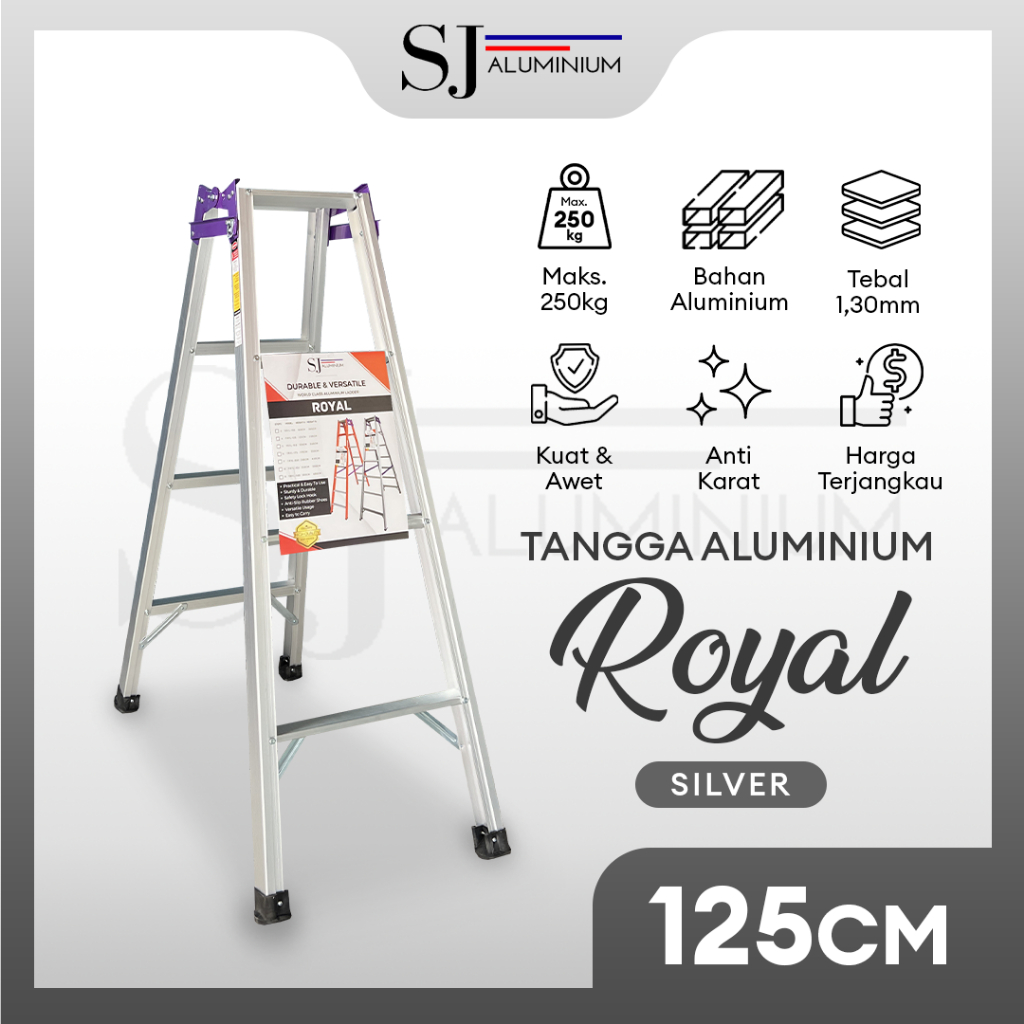 Jual [ROYAL] Tangga Aluminium / Tangga Lipat / Tangga Aluminium Lipat ...