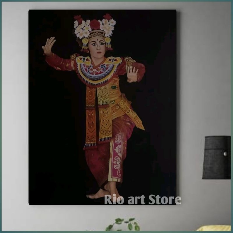 Jual Hiasan dinding poster tari kesenian adat bali untuk walldekor atau ...