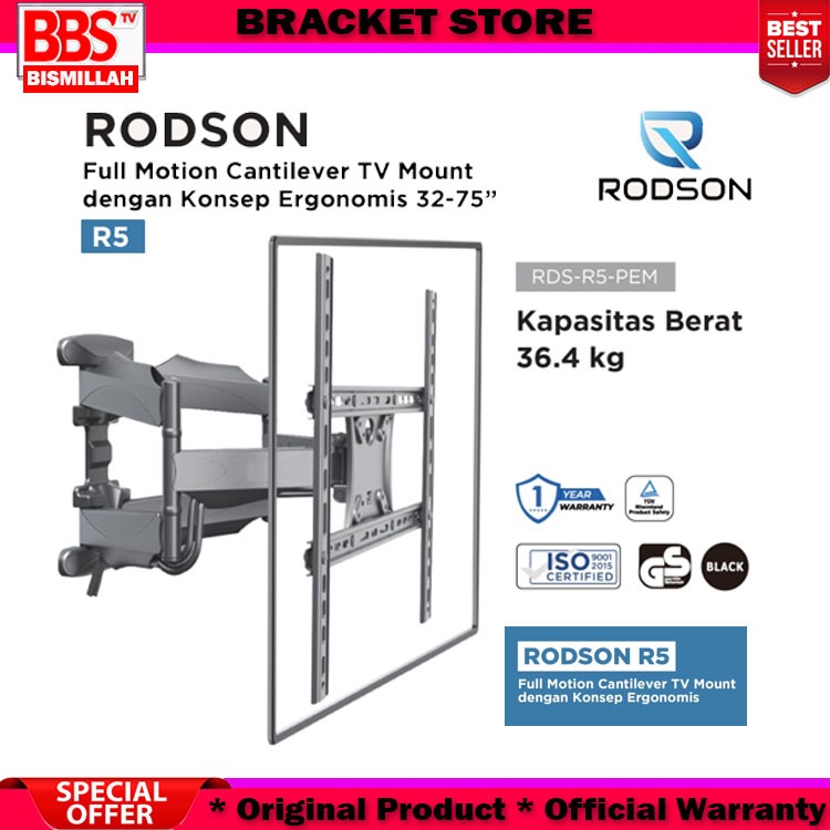 Jual Bracket TV 75 70 65 60 55 50 43 40 32 Inch Swivel Brecket TV ...