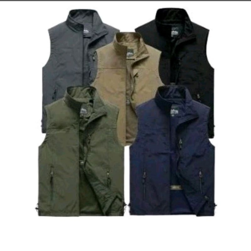 Jual rompi vest outdoor pria dan wanita/rompi impor/rompi motor anti ...