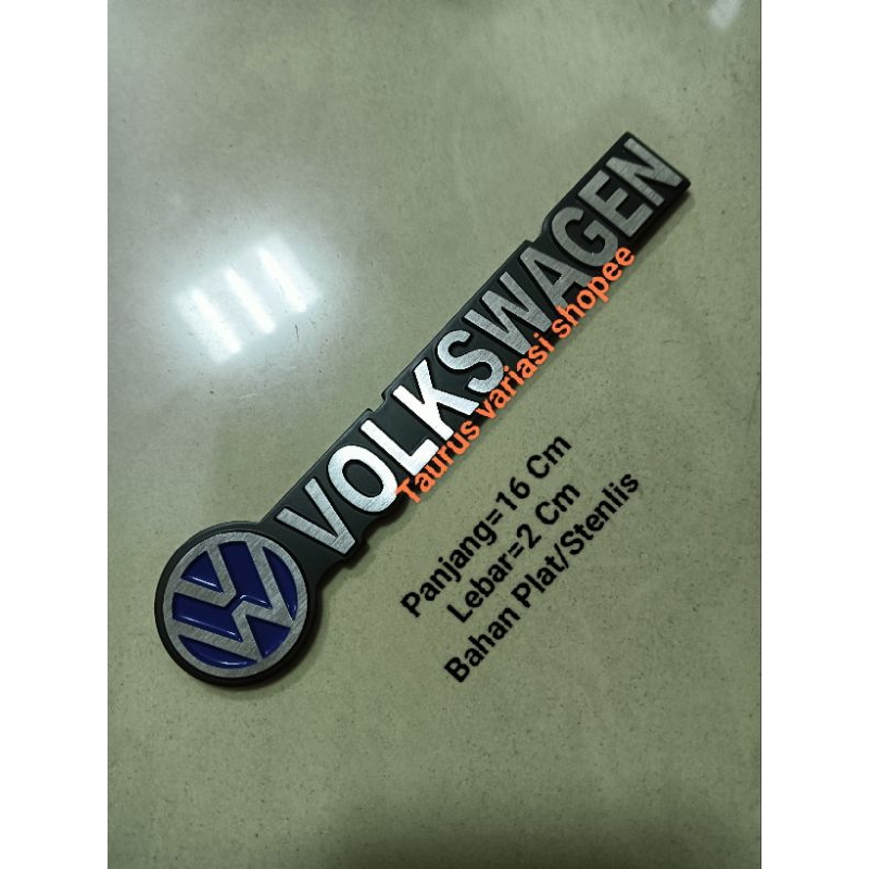 Jual Emblem Stiker Sticker Tempelan Logo mobil VW VOLKSWAGEN Bahan Plat ...