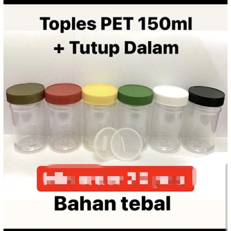 Jual botol sambel 150 Ml tersedia tutup kuning, putih, merah, hijau ...