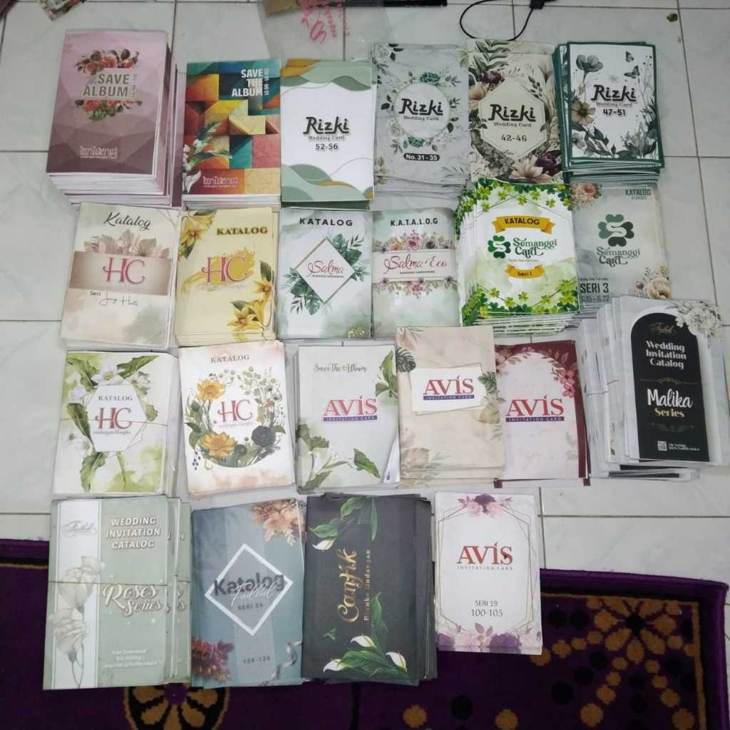 Jual 22 KATALOG UNDANGAN | 22 ALBUM BLANGKO UNDANGAN | Shopee Indonesia