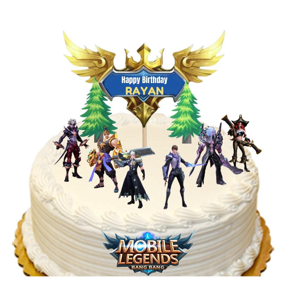 Jual topper cake mobile legends / hiasan kue happy birthday | Shopee ...