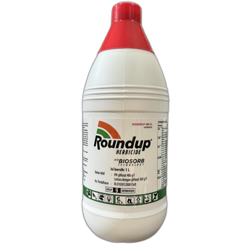 Jual HERBISIDA ROUND UP 486 SL 1 LITER/RACUN ROUNDUP 1L GULMA TANAMAN ...