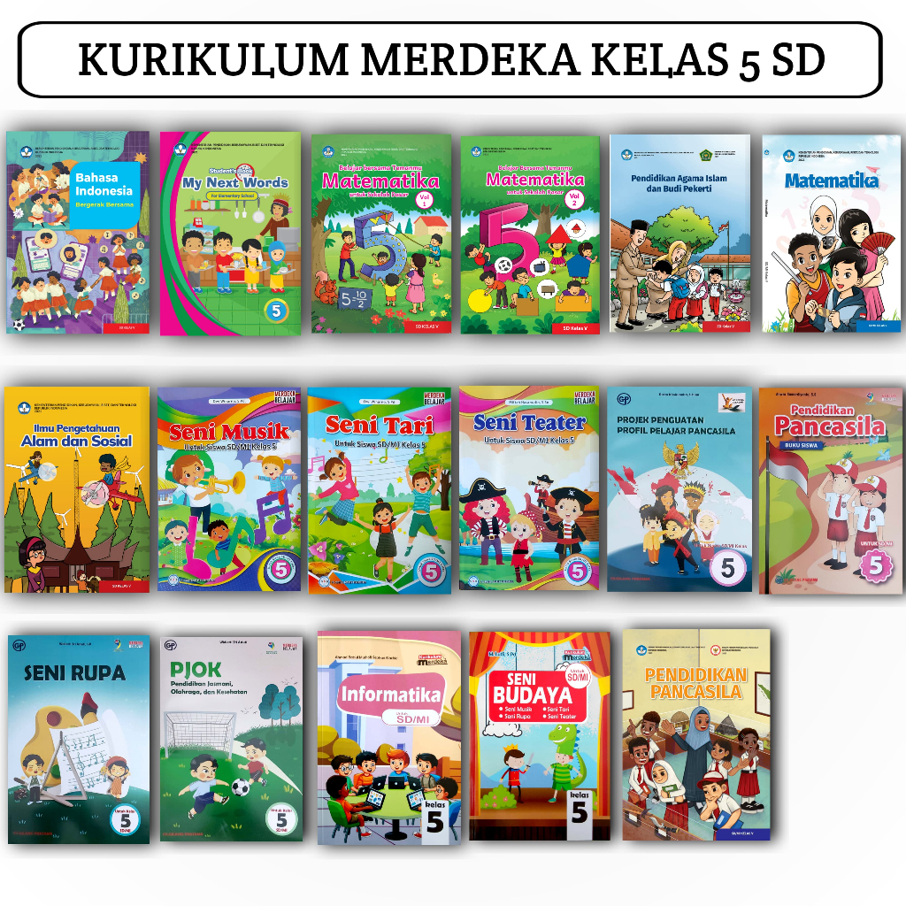 Jual BUKU KURIKULUM MERDEKA SD KELAS 5(KUMER/KURIKULUM PENGGERAK)KURIKULUM 2021 TERBARU | Shopee ...