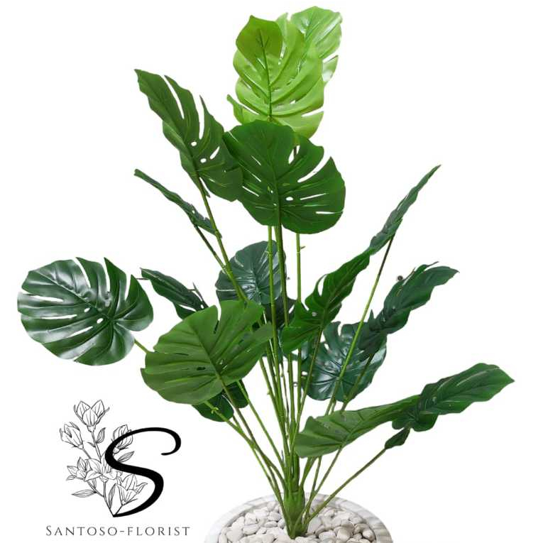 Jual Tanaman Hias Plastik Plastik Palsu Artificial 18 Daun Jumbo ...