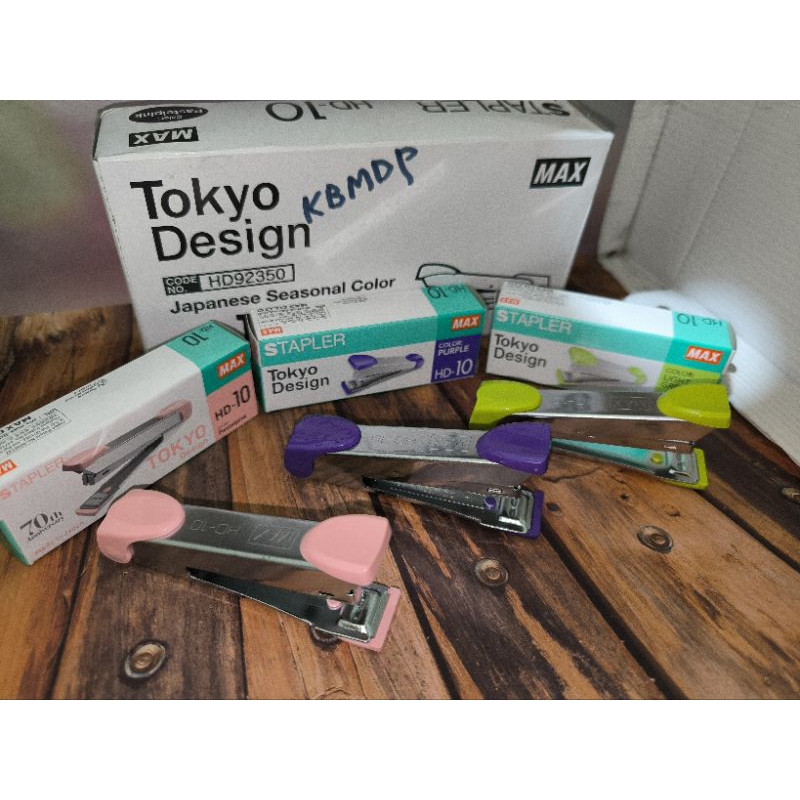 Jual Stapler Max Tokyo Design HD-10 Pink,Green,Purple / Hekter HD 10 ...