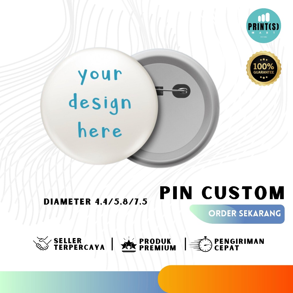 Jual Cetak Pin Bross/PIN Foto,Logo, Promosi/Souvenir, Print Custom ...