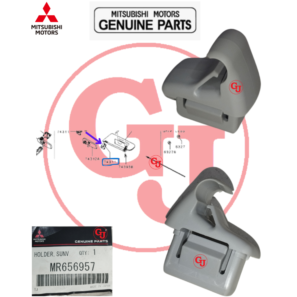 Jual HOLDER SUNVISOR MITSUBISHI TRITON ALL NEW MR656957 | Shopee Indonesia