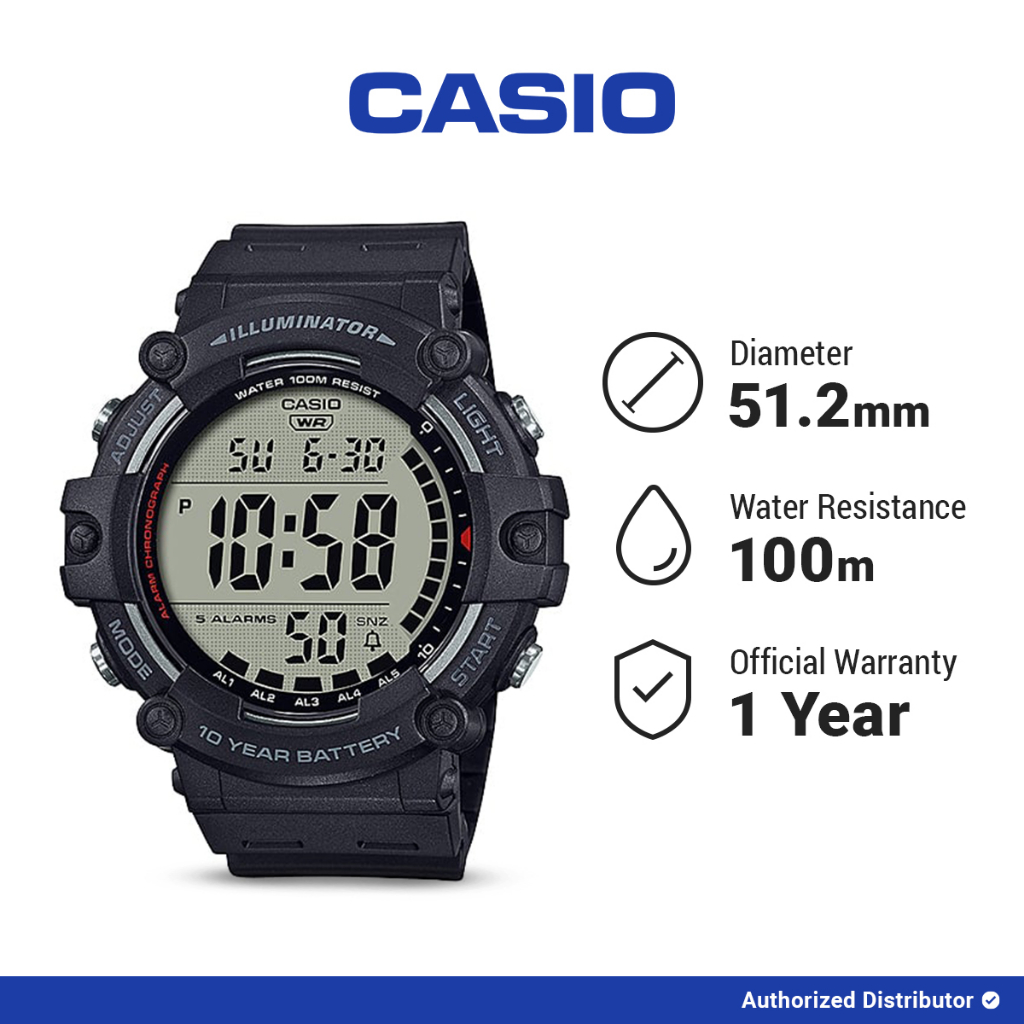 Jual [READY INSTANT] Casio Jam Tangan Pria AE-1500WH-1AVDF Sport | Shopee Indonesia