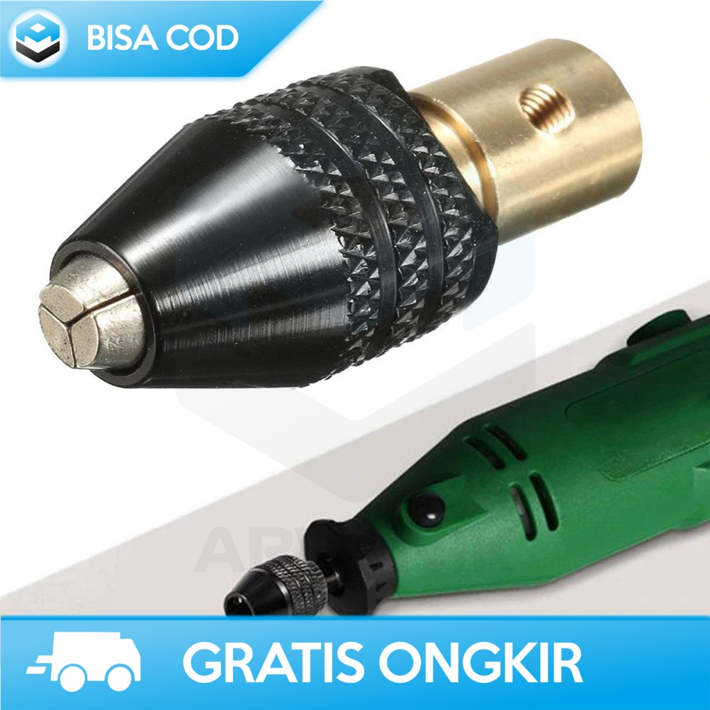 Jual PENJEPIT MATA BOR DRILL CHUCK MINI GRINDER TUNER KEPALA HEX ...