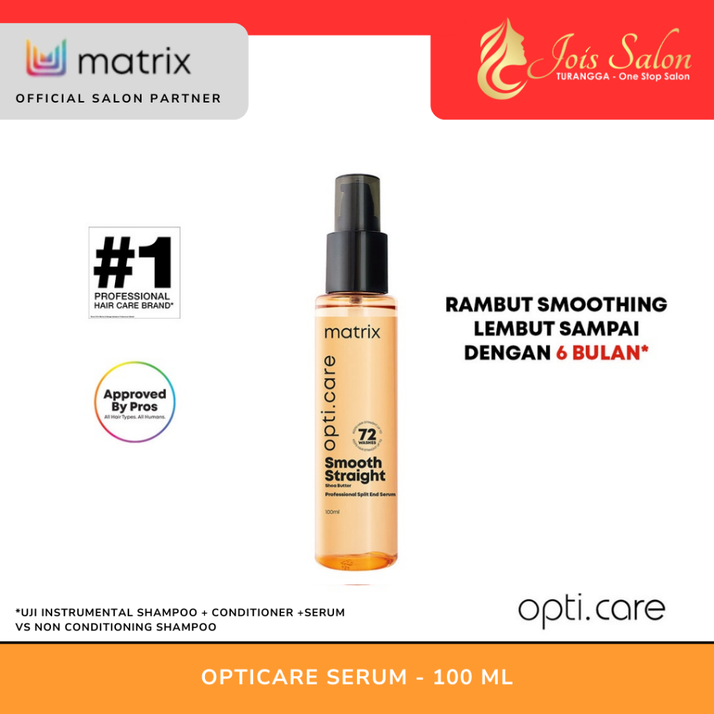 Jual Matrix Opti Care Straight Serum 100ml - Hair Oil Serum Rambut ...