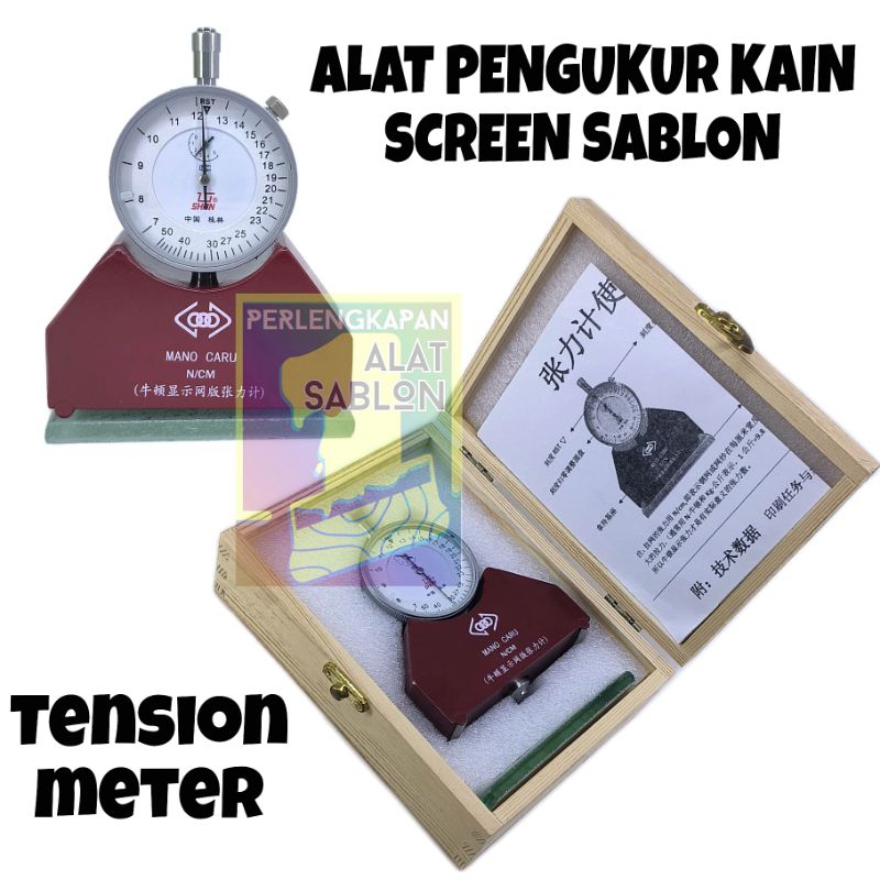 Jual TENSION METER ALAT UKUR KETEGANGAN KAIN SCREEN SABLON | Shopee ...