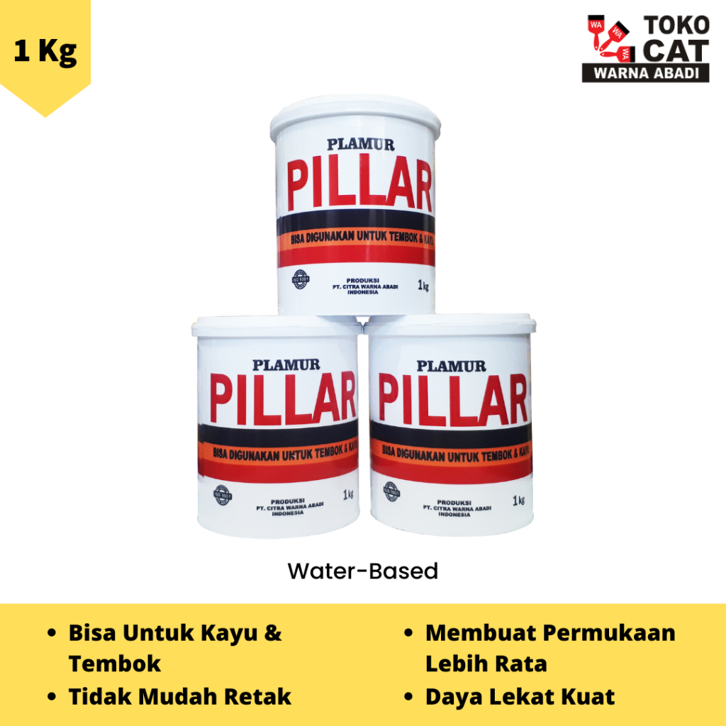 Jual Plamir Pillar 1 Kg (Plamir tembok & kayu) | Shopee Indonesia
