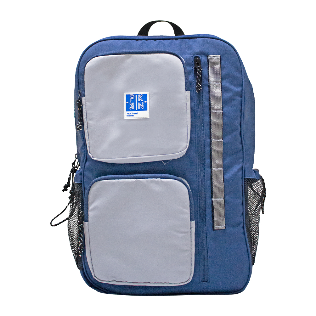 Jual Backpack Piknik Hanoi Navy Grey | Shopee Indonesia