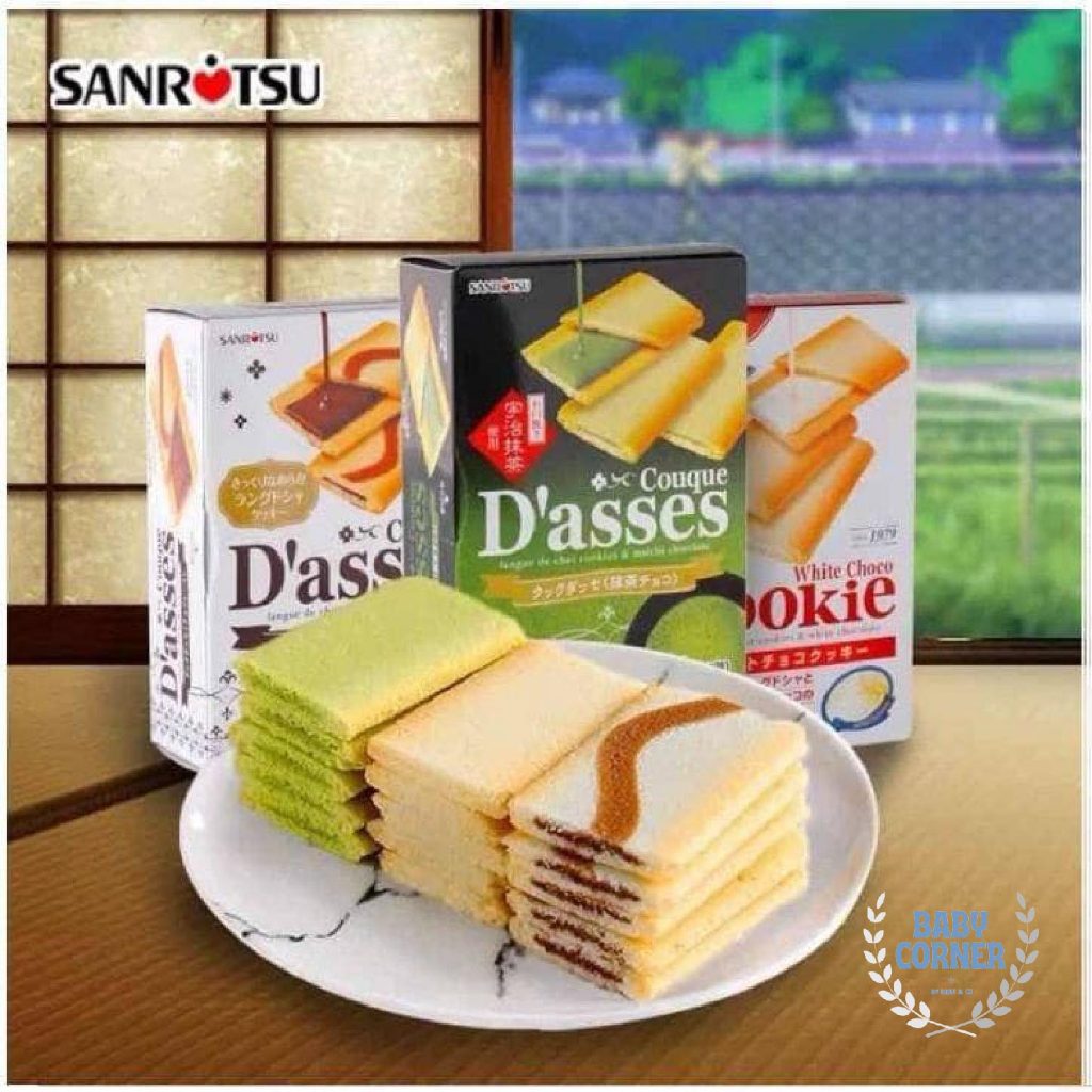 Jual ORIGINAL! BISKUIT SNACK JEPANG SANRITSU COQUE D'ASSES LANGUE DE CHAT | Shopee Indonesia