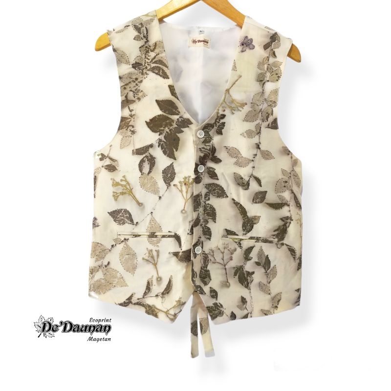 Jual vest rompi batik ecoprint unik ori handmade | Shopee Indonesia