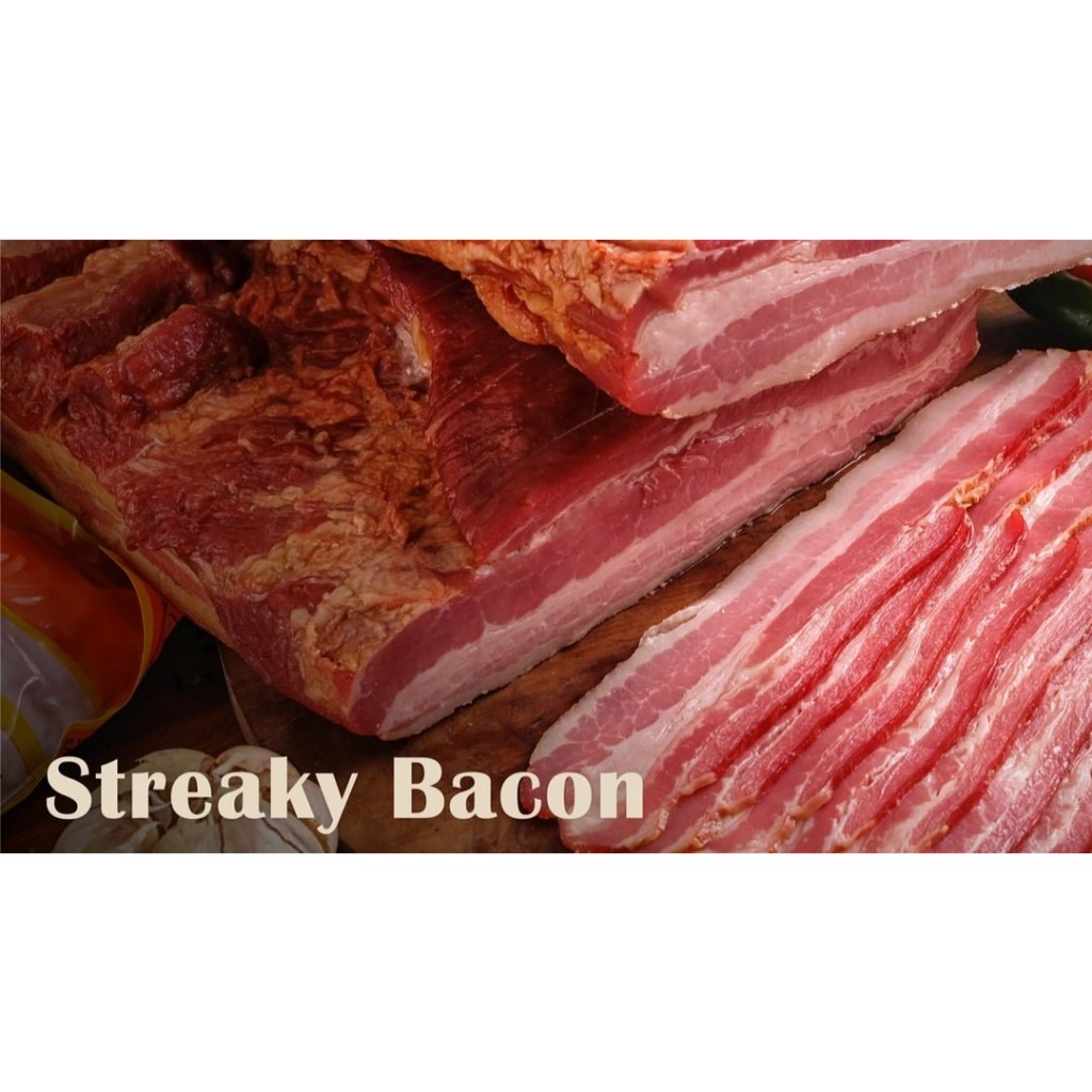Jual STREAKY BACON PORK 1 KG (std) | Shopee Indonesia