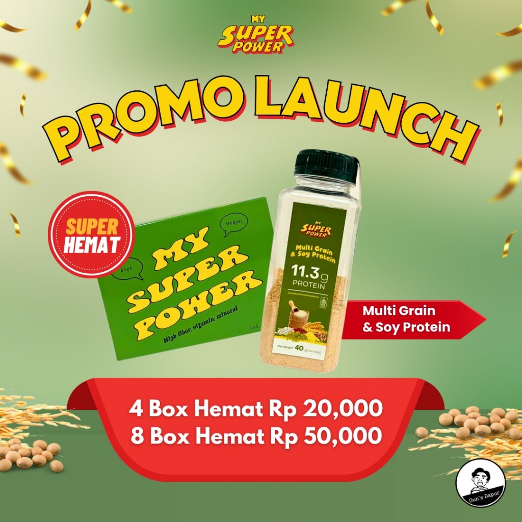 Jual [My Super Power] Multi Grain & Soy Protein11.3g, 100%HALAL, 1Box ...