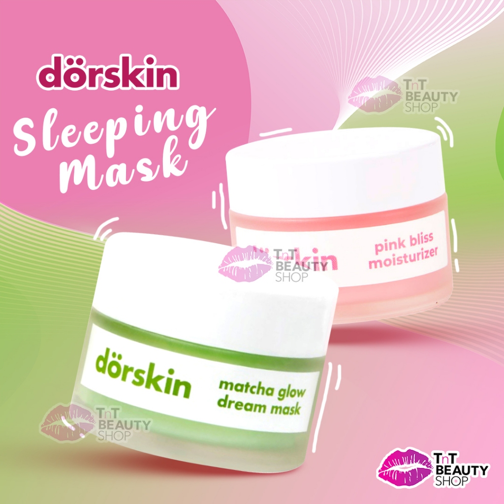 Jual Dorskin Matcha Glow Dream Sleeping Mask Brightening Masker | TnT ...