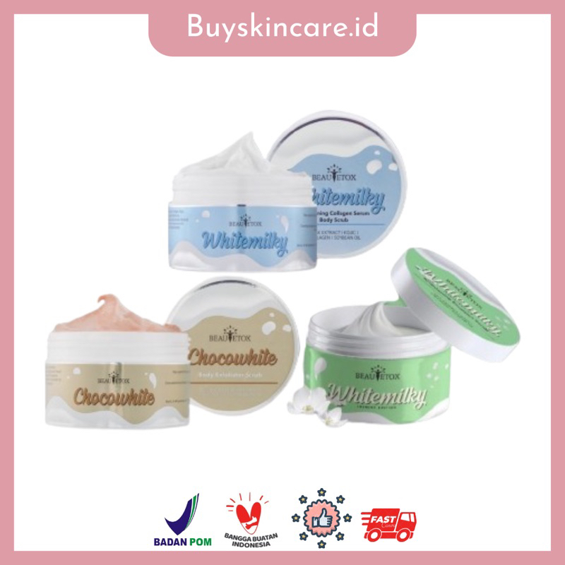 Jual Beautetox Whitemilky Jasmine Chocowhite Exfoliator Emulsion Body ...