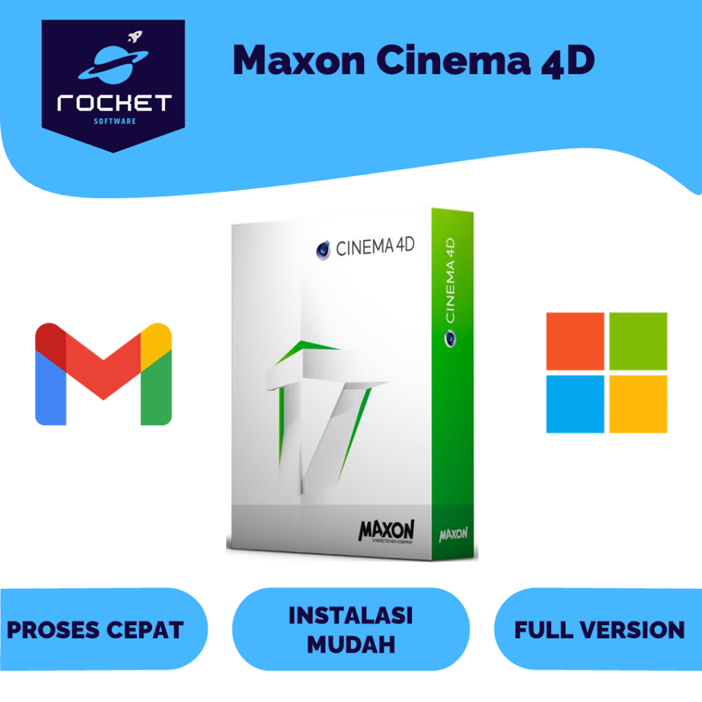Jual Maxon CINEMA 4D Studio Pro Full Version No Trial Permanen Lifetime ...