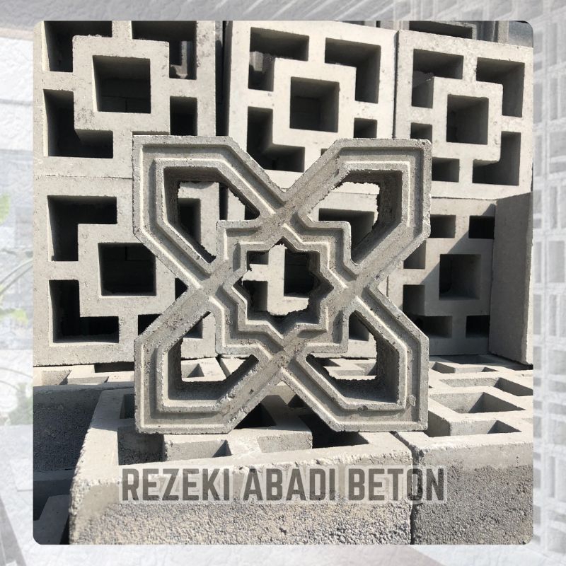Jual Roster Beton Minimalis Ventilasi Udara atau untuk Masjid 20x20 ...