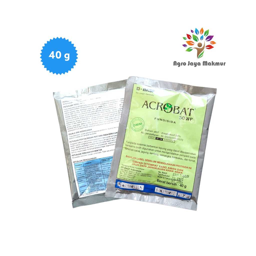 Jual ACROBAT 50 WP isi 40 gram dimetomorf 50 persen fungisida sistemik ...