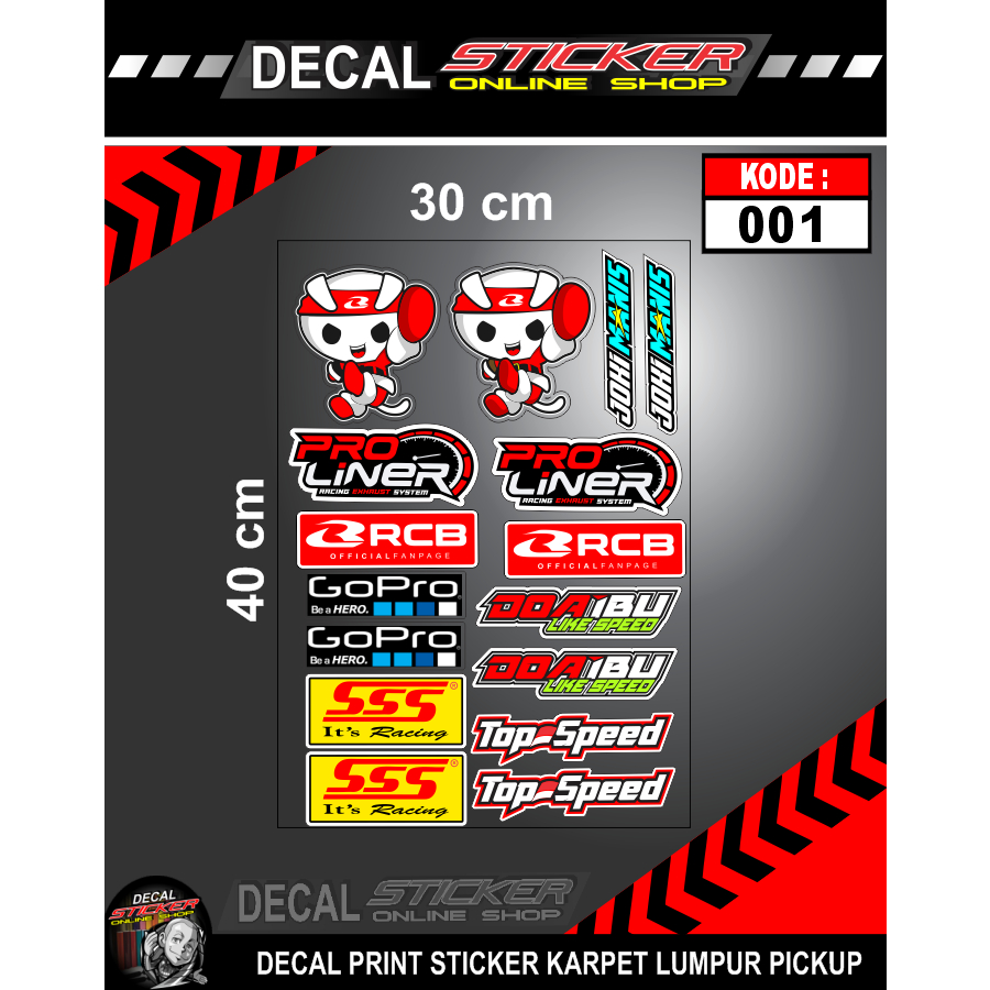 Jual STIKER MOTOR LOGO RACING MURAH DECAL PRINT CUSTOM | Shopee Indonesia