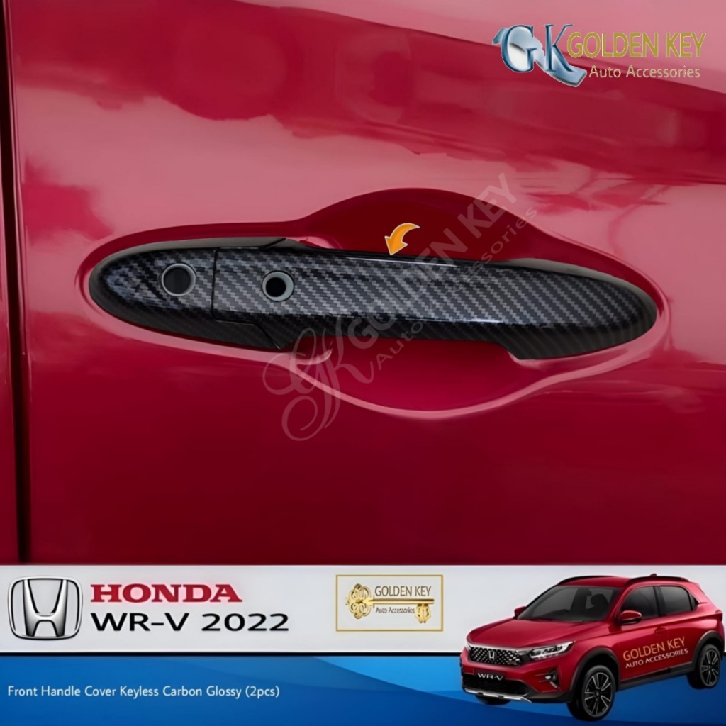 Jual Front Cover Handle WRV 2022 Pegangan Pintu Depan Keyless Carbon ...