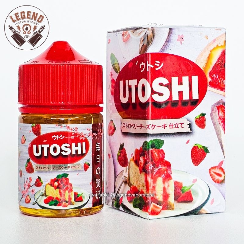 Jual FREEBASE - LIQUID UTOSHI Strawberry Cheesecake 60ML 3MG 6MG ...