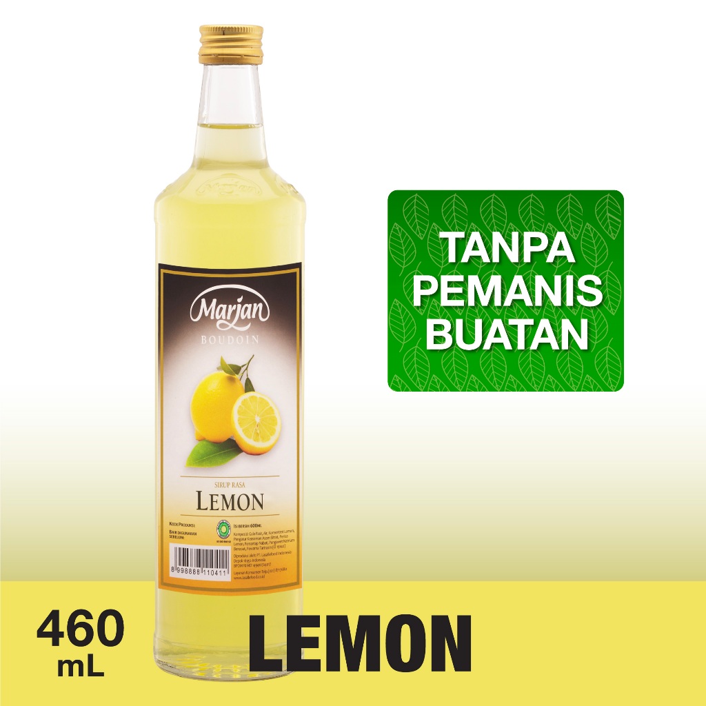 Jual Marjan Boudoin Syrup Lemon 460ml | Shopee Indonesia