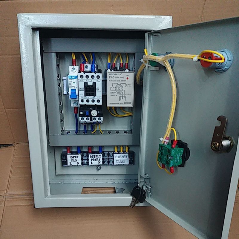 Jual panel pompa submersible 1phase 220V automatis 1 toren | Shopee ...