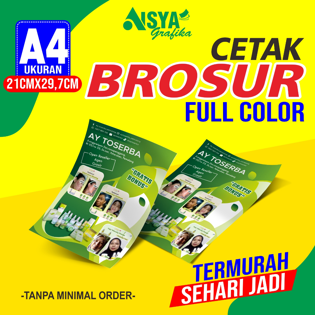 Jual CETAK BROSUR A4 | BROSUR LIPAT | BROSUR PPDB | famlet dan brosur ...