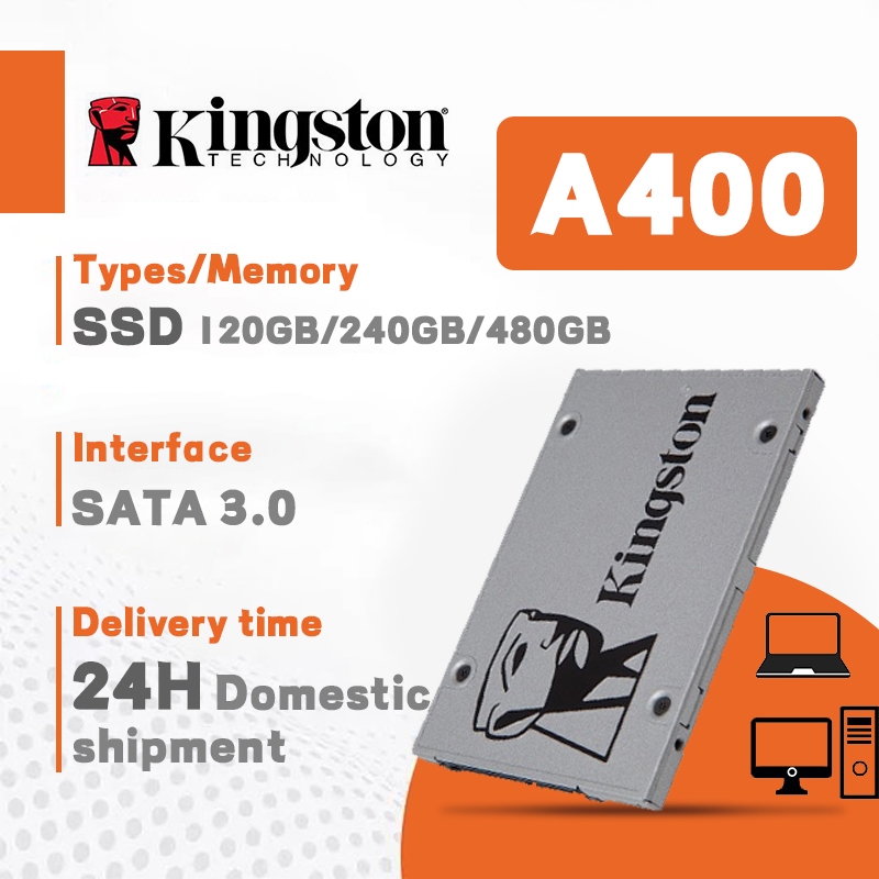Jual 【Jakarta Spot】Kingston 120GB/240GB/480G A400 SSD SATA 3 2.5“ Internal Solid State Drive ...