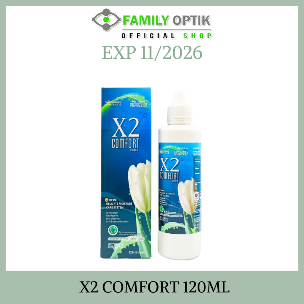 Jual X2 Comfort 120ml Multi Purpose Solution Air Softlens | Shopee ...