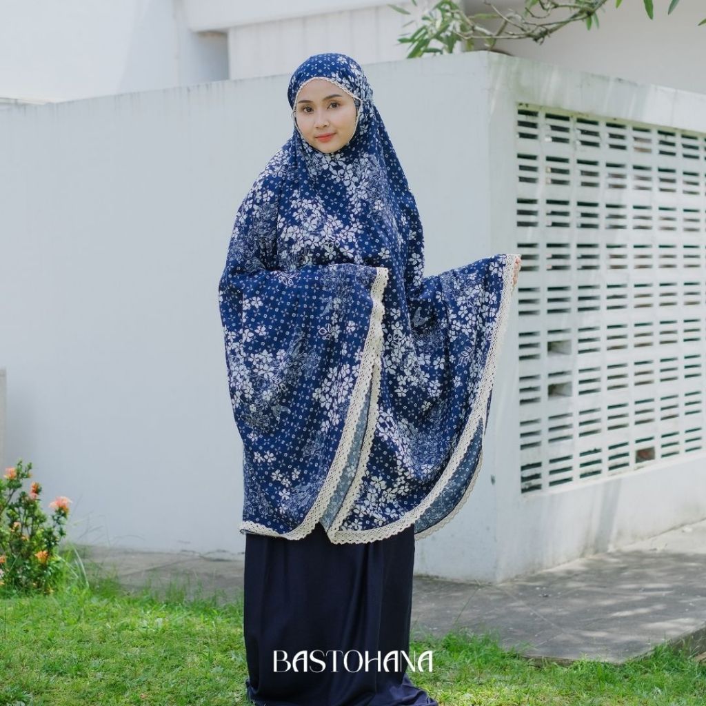 Jual Bastohana - Mukena Rayon Gardenia Prayer Set | Mukena 2in1 Rayon ...