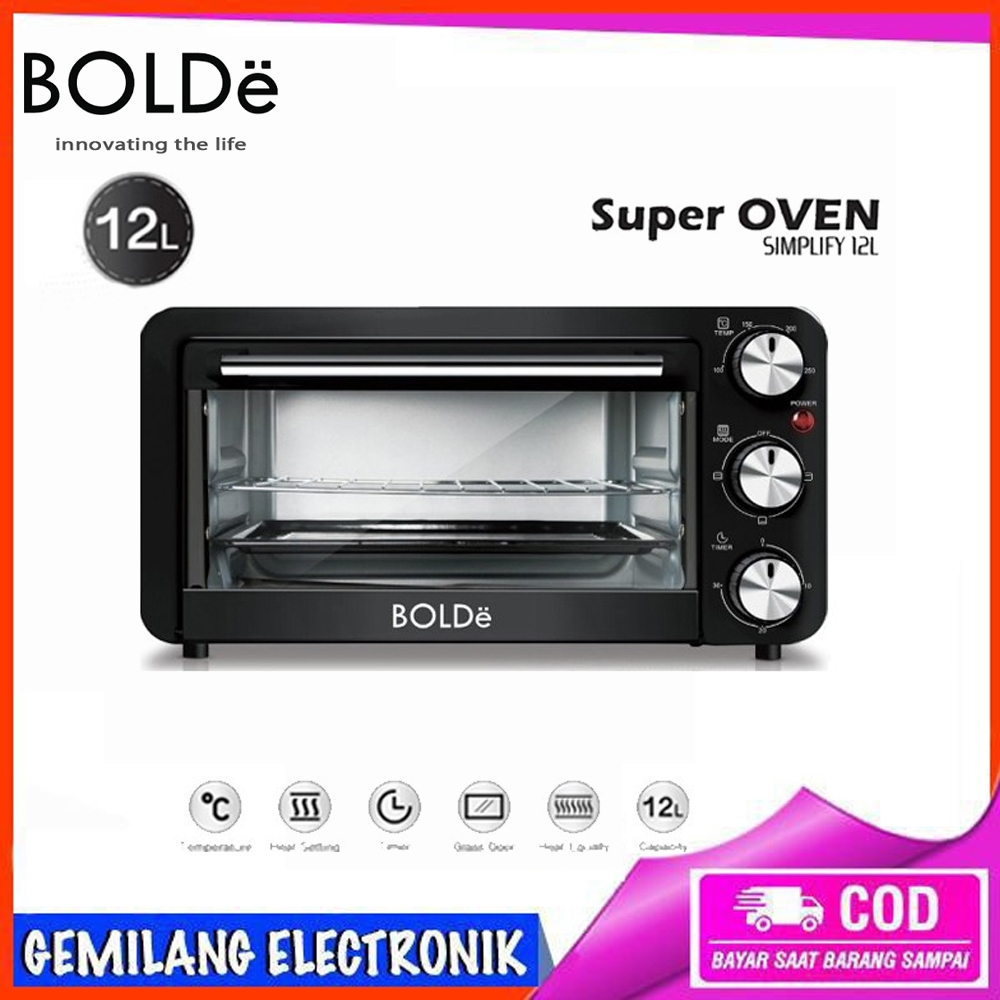 Jual Oven Listrik BOLDE Simplify Ukuran 12 Liter | Shopee Indonesia